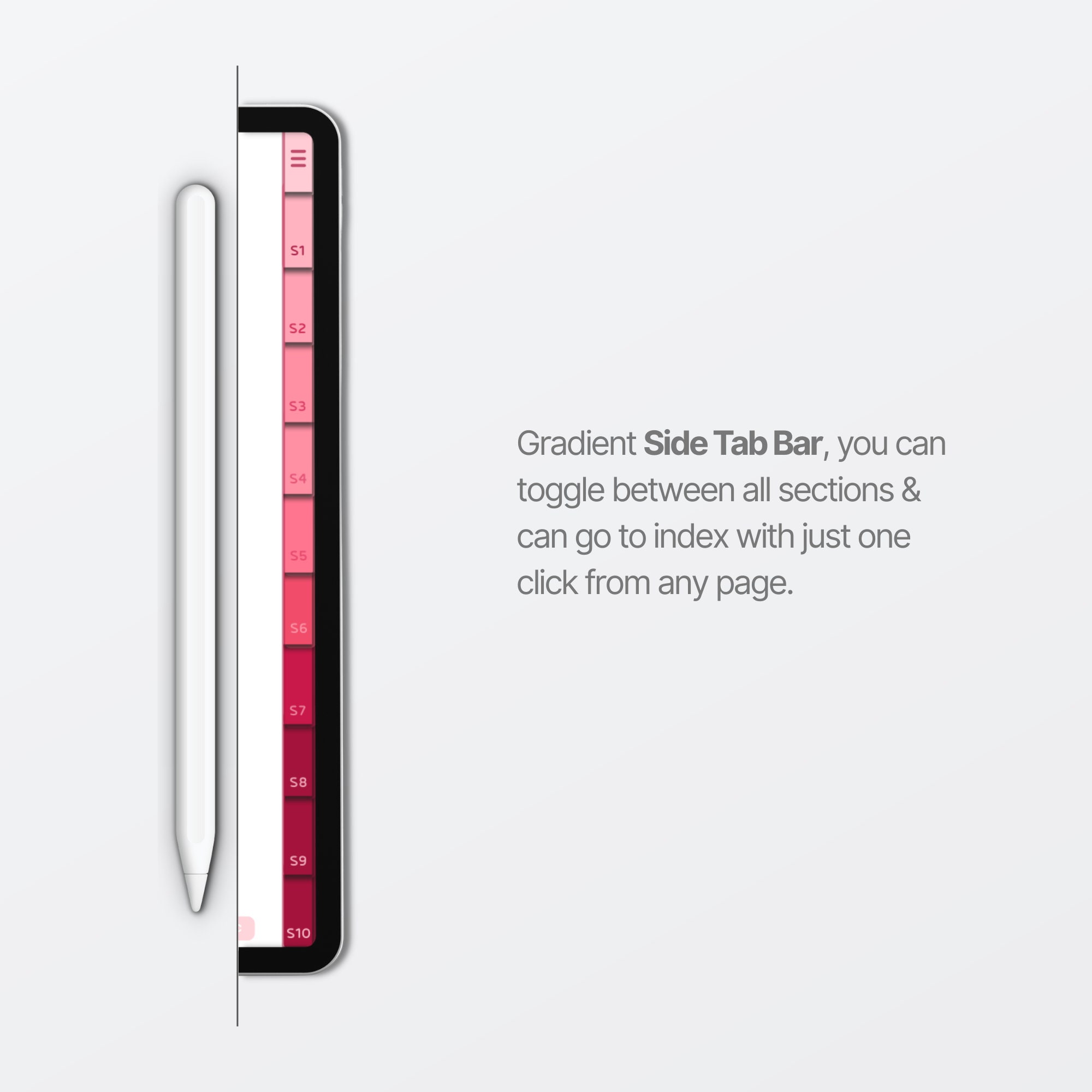 Digital Notebook 10 Tab Hyperlinked Goodnotes & Notabilty PDF - Etsy