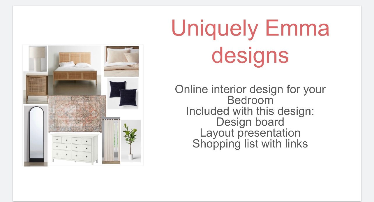 Design Board Bedroom E-design - Etsy