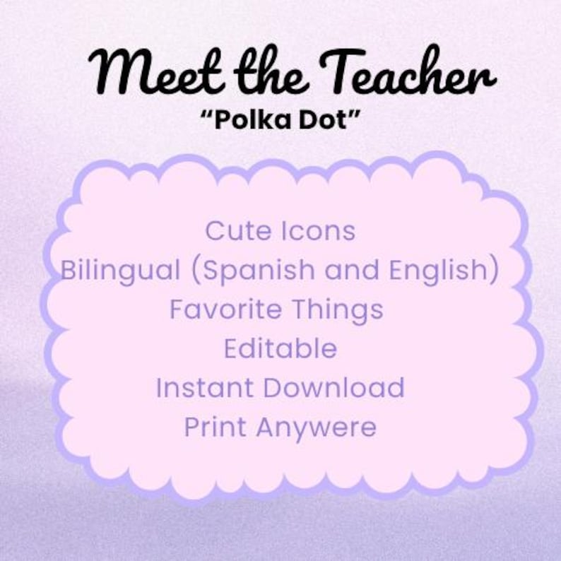 Editable Bilingual Meet the Teacher Template | English & Spanish | Back ...