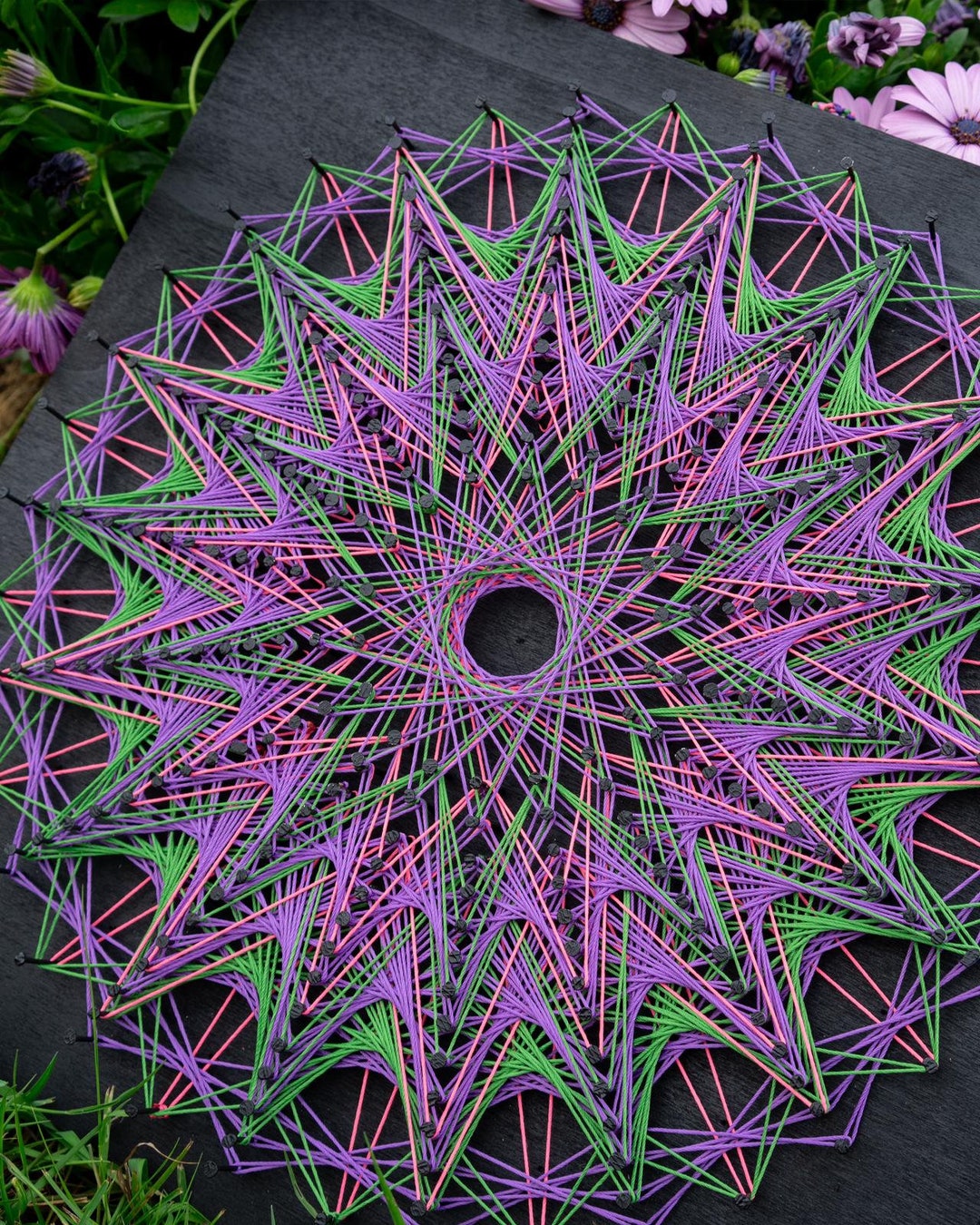 Mandala String Art, Sacred Geometry Wall Art, Sacred Geometry String ...