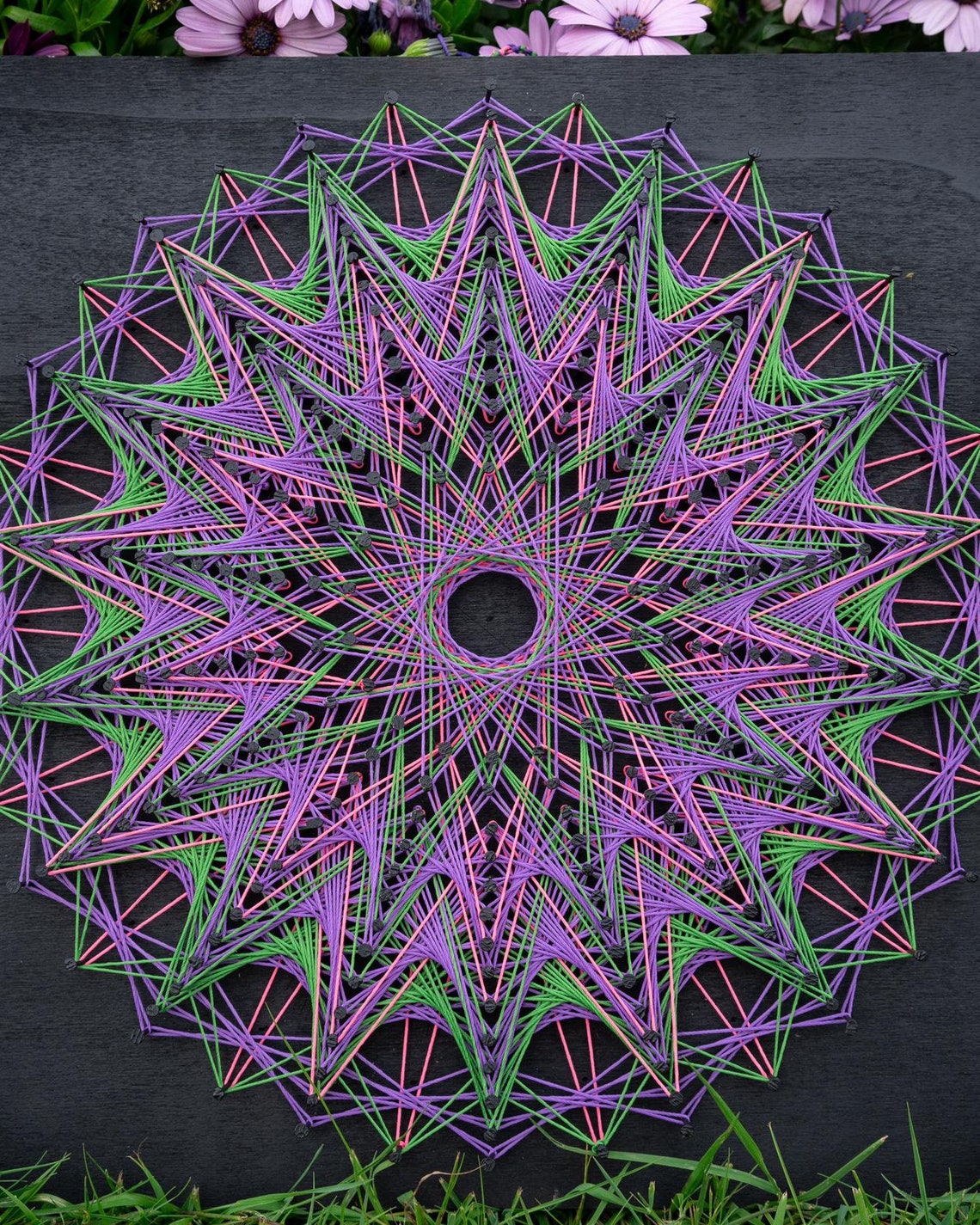 Mandala String Art, Sacred Geometry Wall Art, Sacred Geometry String ...