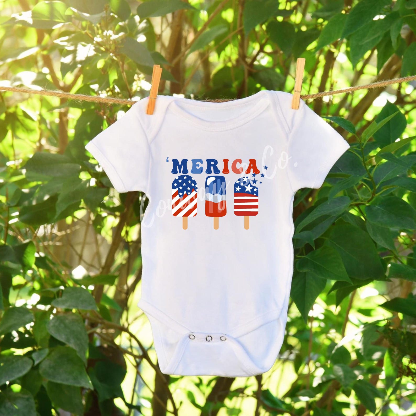 Fourth of July ‘merica Ice Pops Baby Onesie - Etsy
