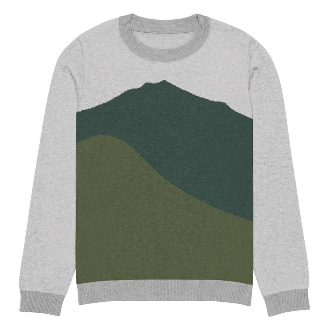 Knitted Sweater Vivid Colors of Mt Tamalpais Grays Pine Olive - Etsy