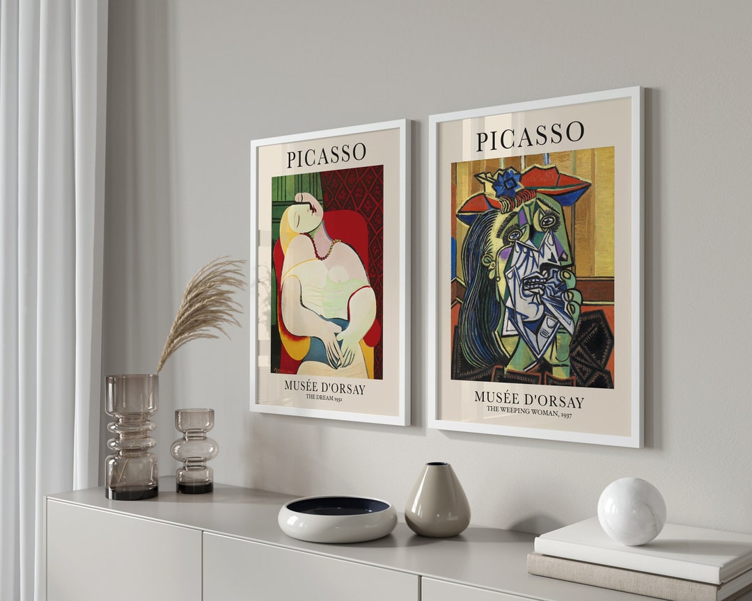 Picasso Cubism Prints Set of 2 Picasso Exhibition Posters - Etsy