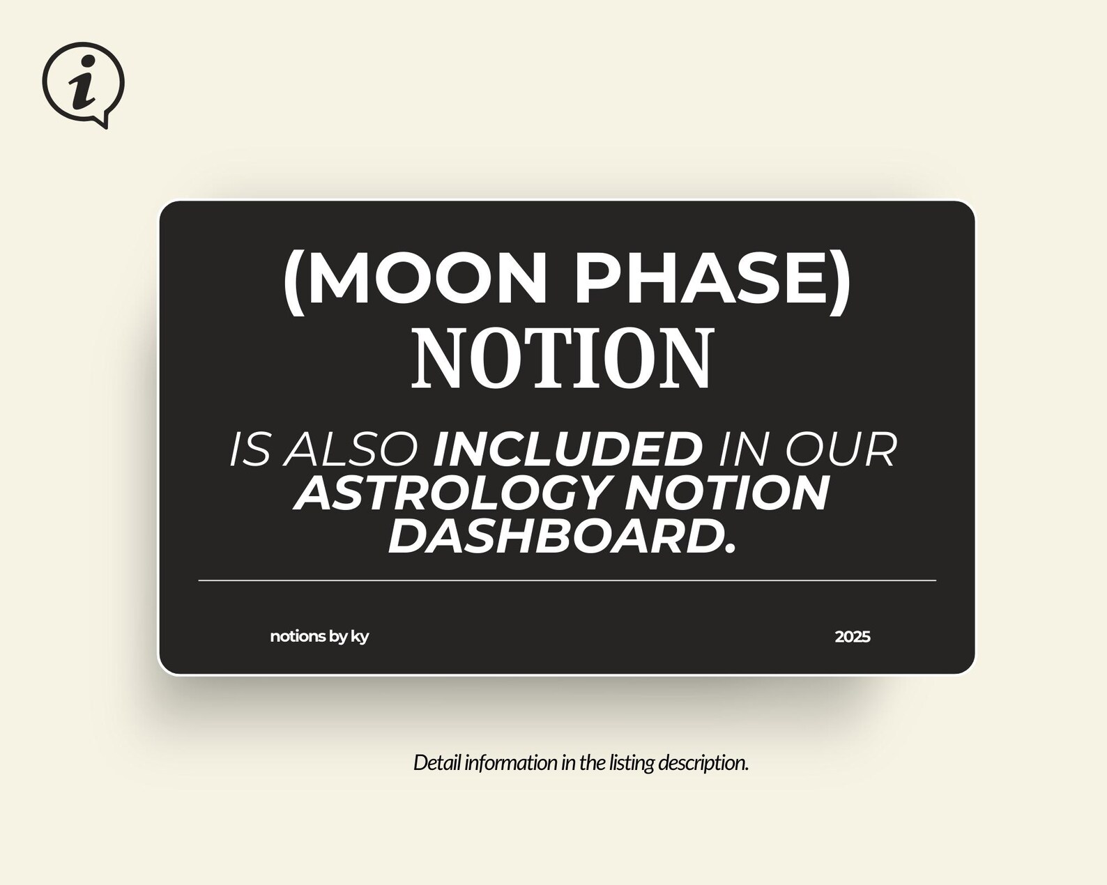 Moon Phase 2025 Notion Dashboard | Full Moon, New Moon, Eclipses, Super ...