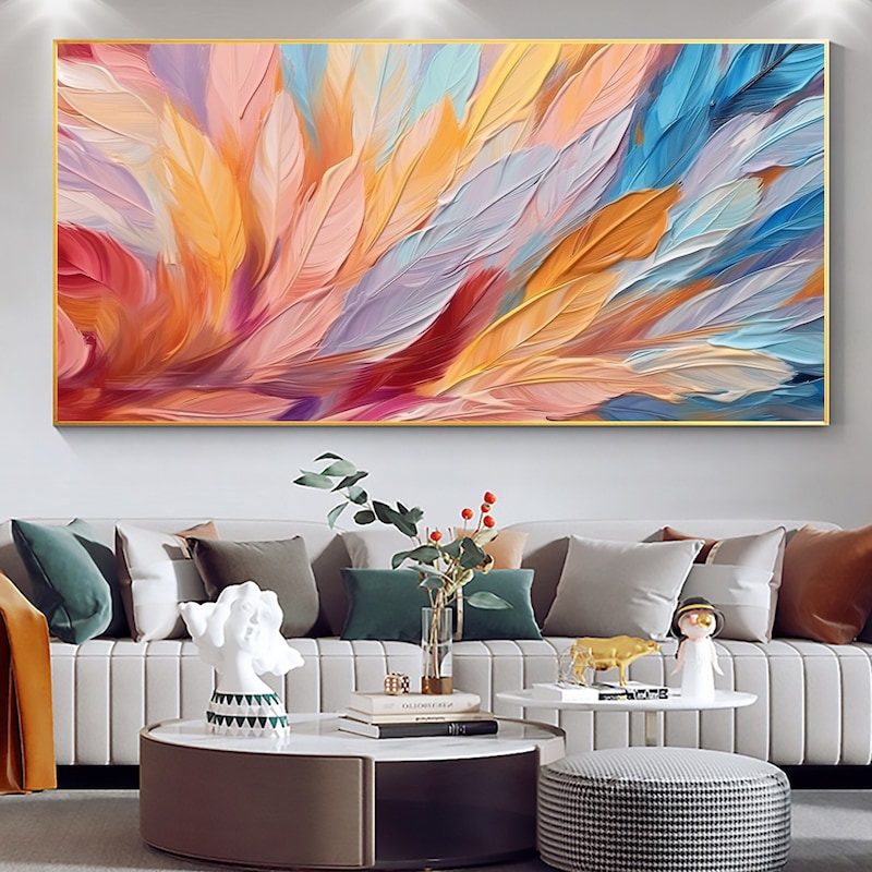 Large Colorful Art - Etsy