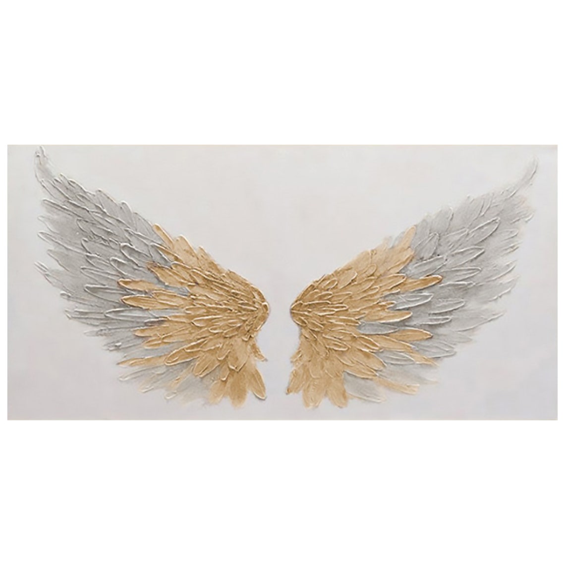 Large Gold Angel Wing Oil Painting on Canvas Abstract - Etsy Canada