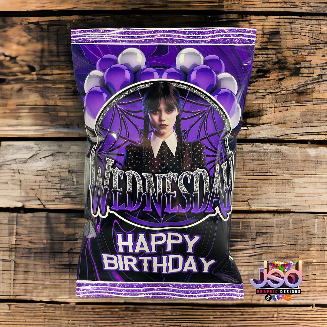 Wednesday Chip Bags - Etsy