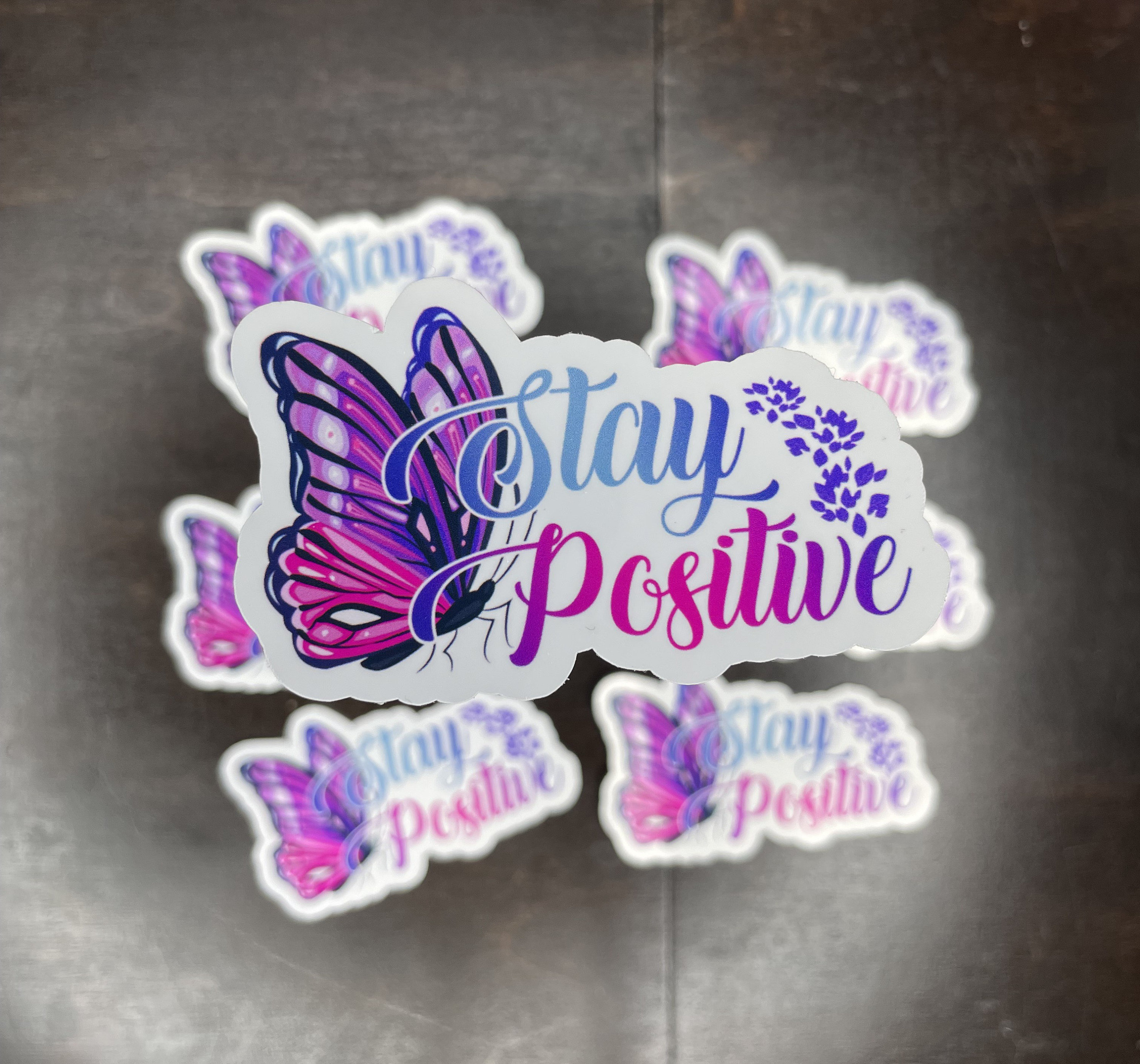 Stay Positive Stickers Water Resistant 6 Piece - Etsy