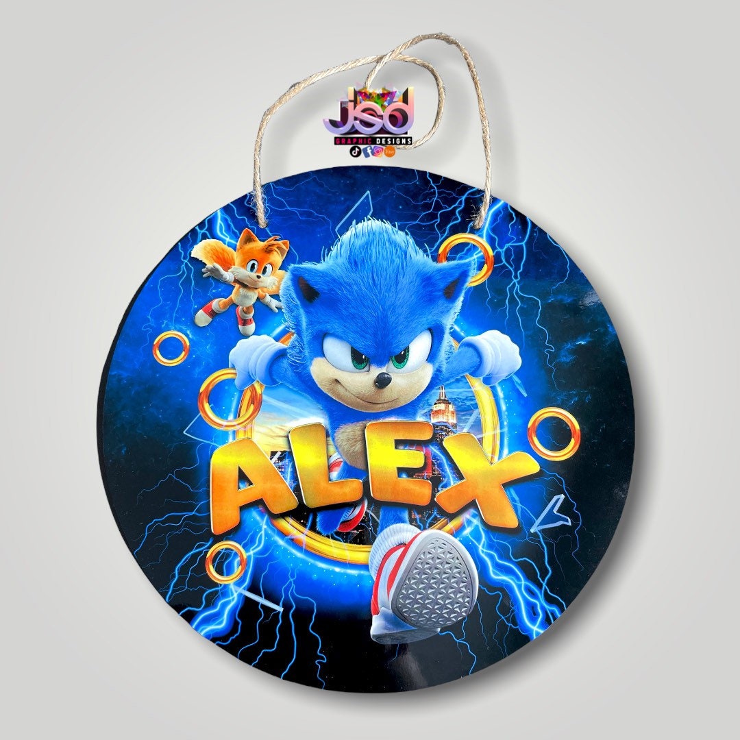 Sonic Door Hanger Personalized - Etsy