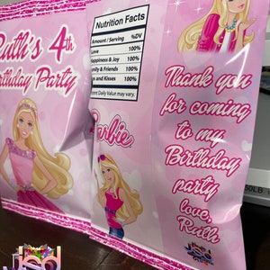 Barbies Chip Bags - Etsy