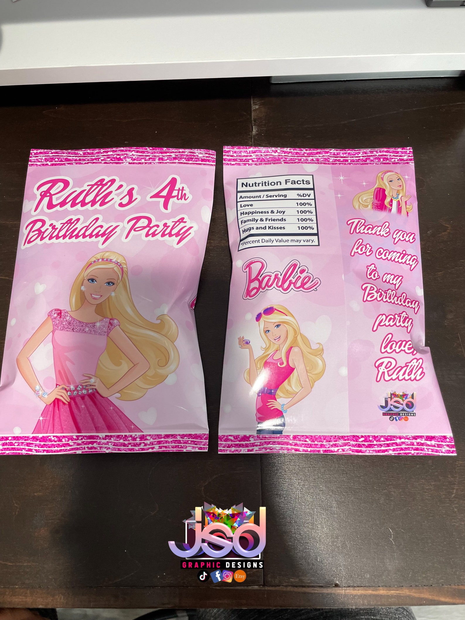Barbies Chip Bags - Etsy