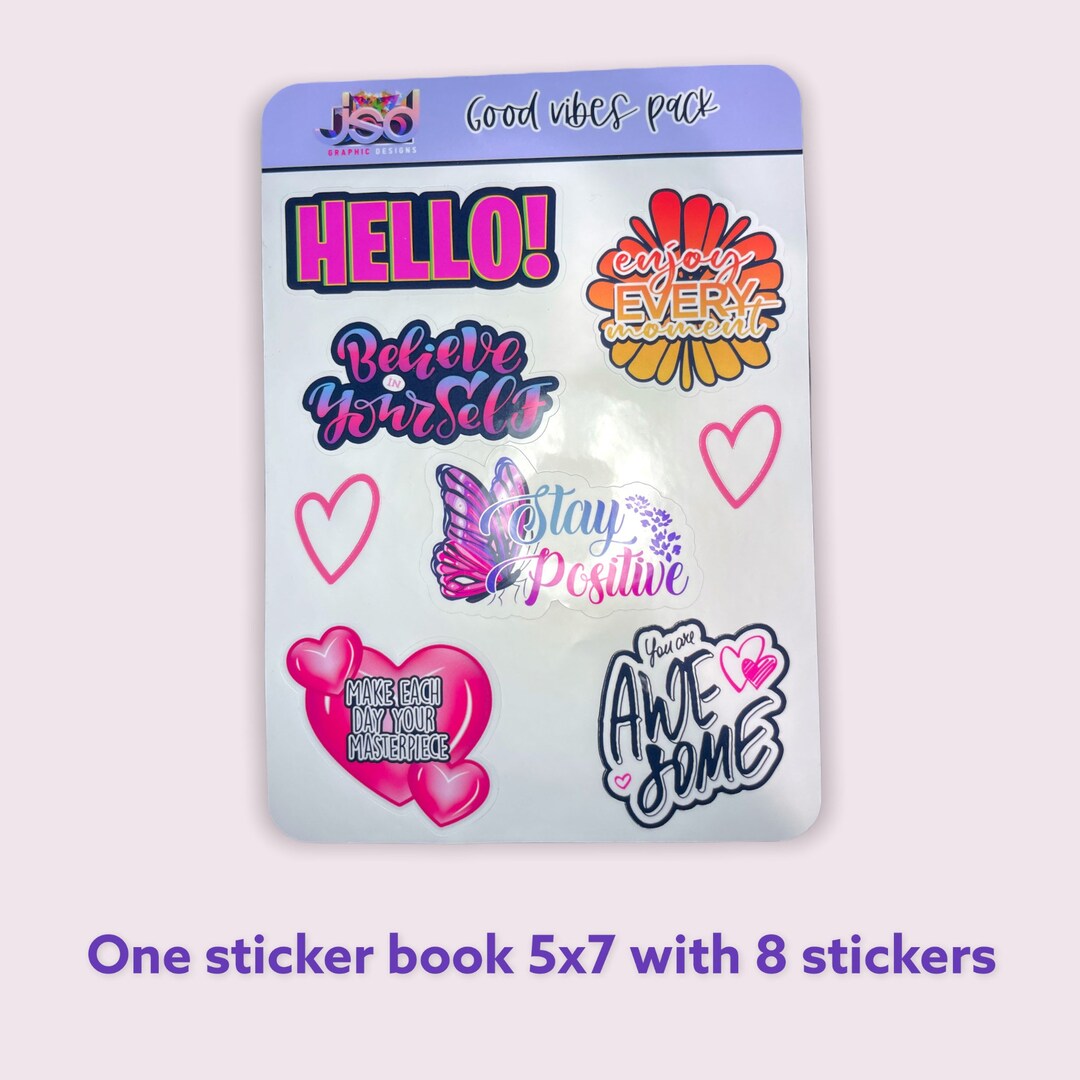 Good Vibes Sticker Pack - Etsy
