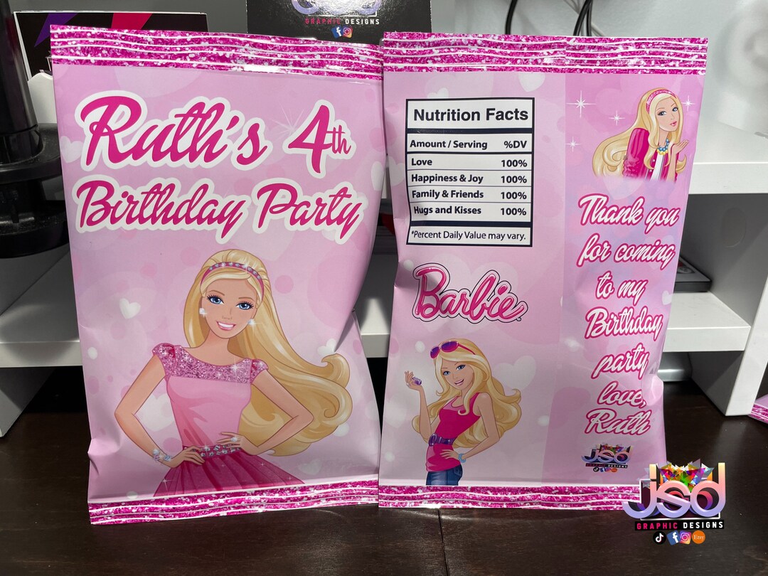 Barbies Chip Bags - Etsy