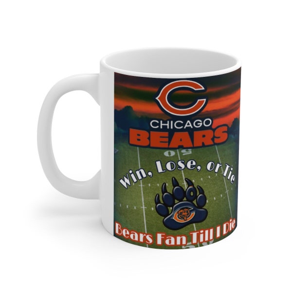 Chicago Bears Mug - Etsy