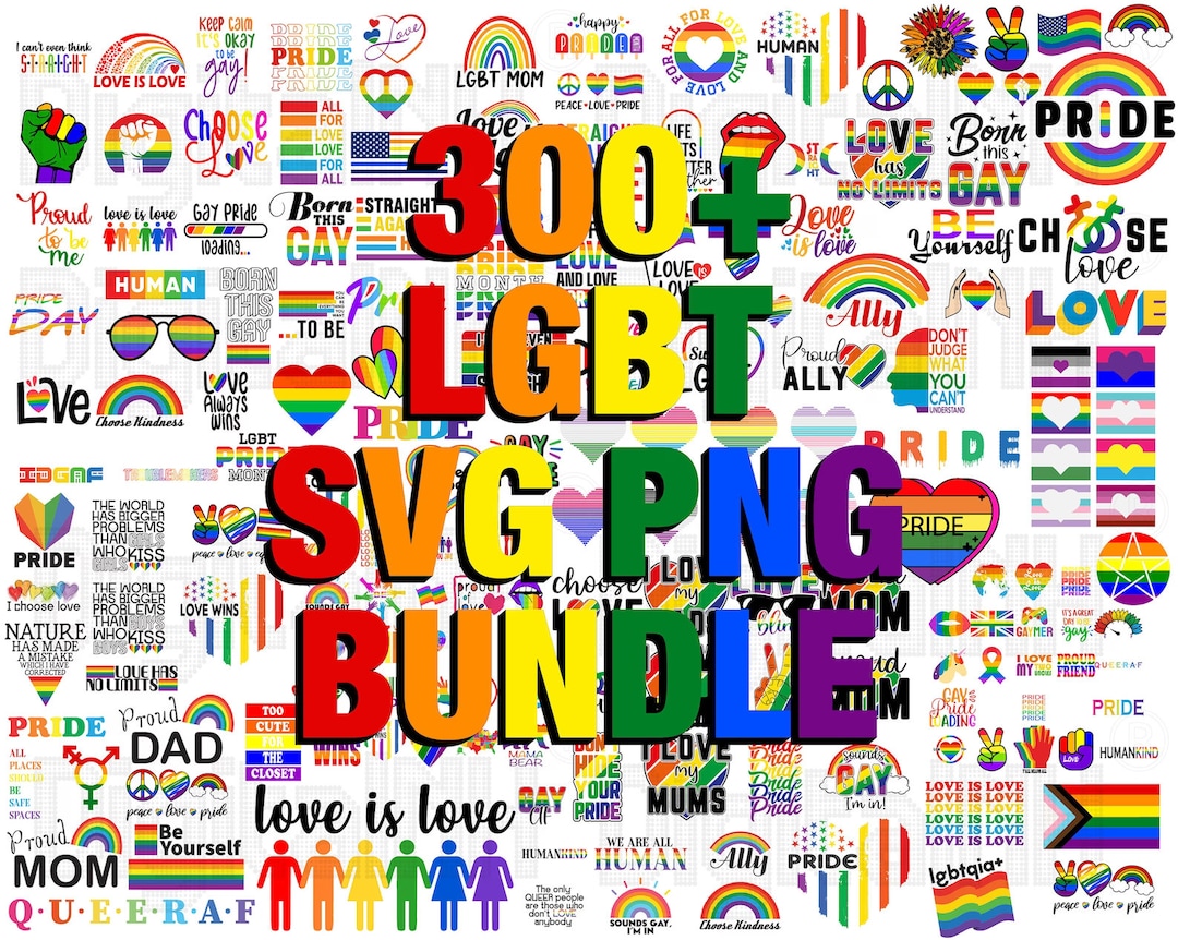 LGBTQ Digital Layered Svg and Png Files for Download on Cricut - Etsy