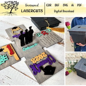 Graduation Explosion Box SVG, Graduation Gift for Him Svg, Graduation ...