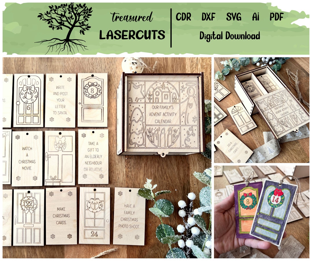Advent Activity Calendar SVG, Advent Calendar Svg, Advent Calendar ...