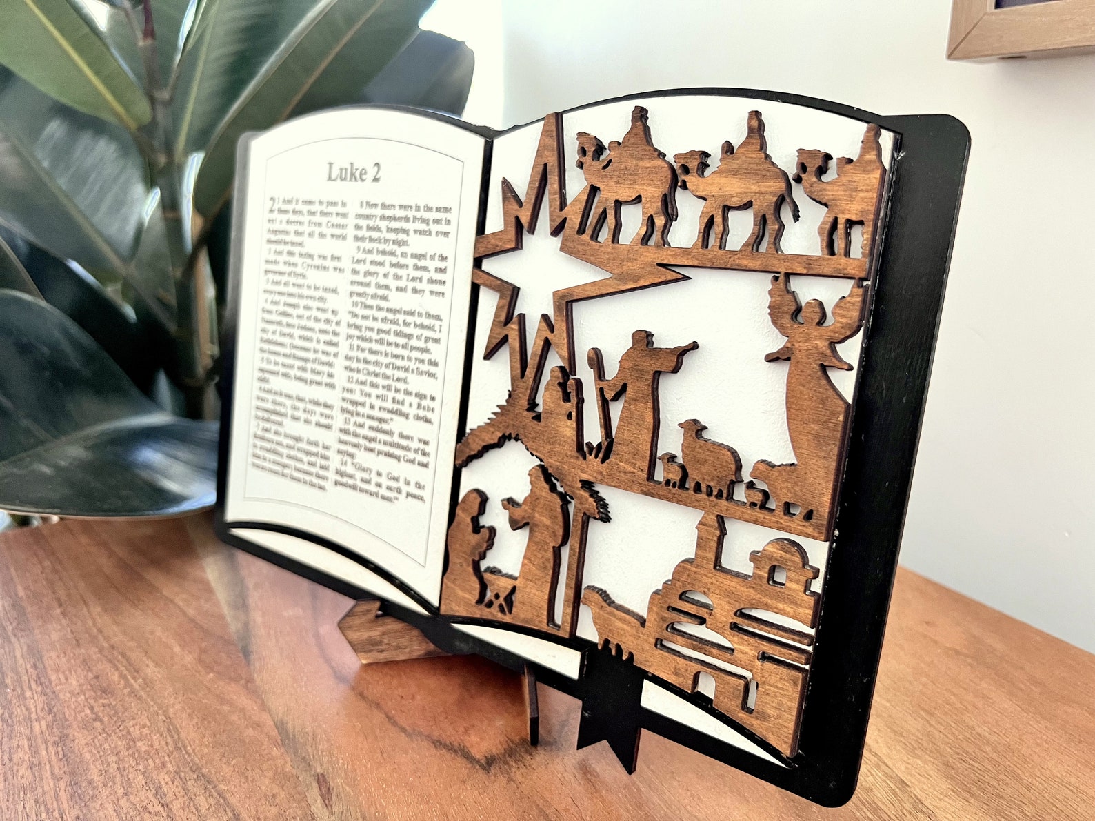 Nativity Bible Add On, Bible Display Svg, Bible Decoration ...