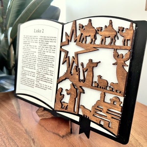 Nativity Bible Add On, Bible Display Svg, Bible Decoration ...