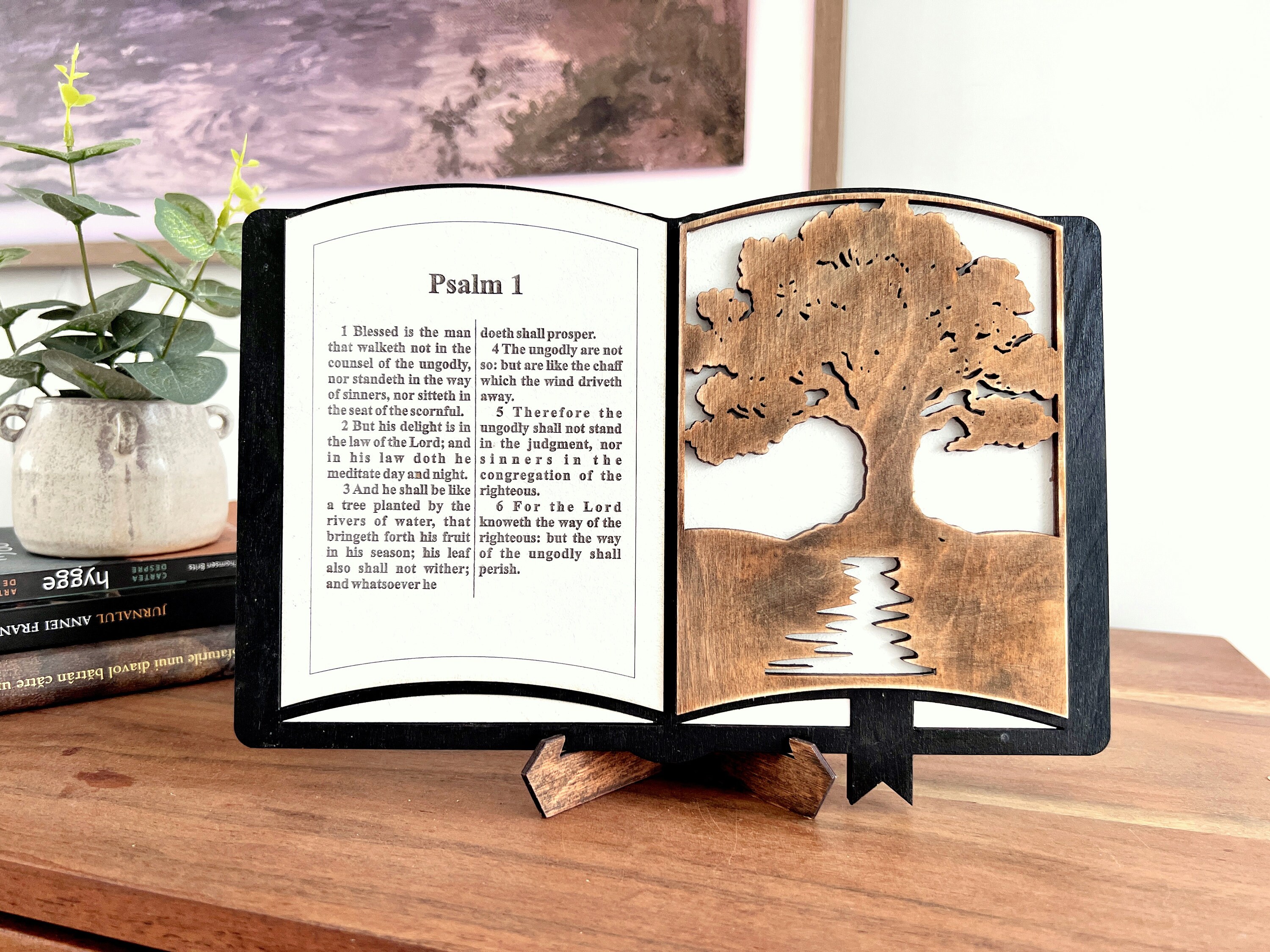 Psalm 1 Bible Add On, Bible Display Svg, Bible Decoration ...