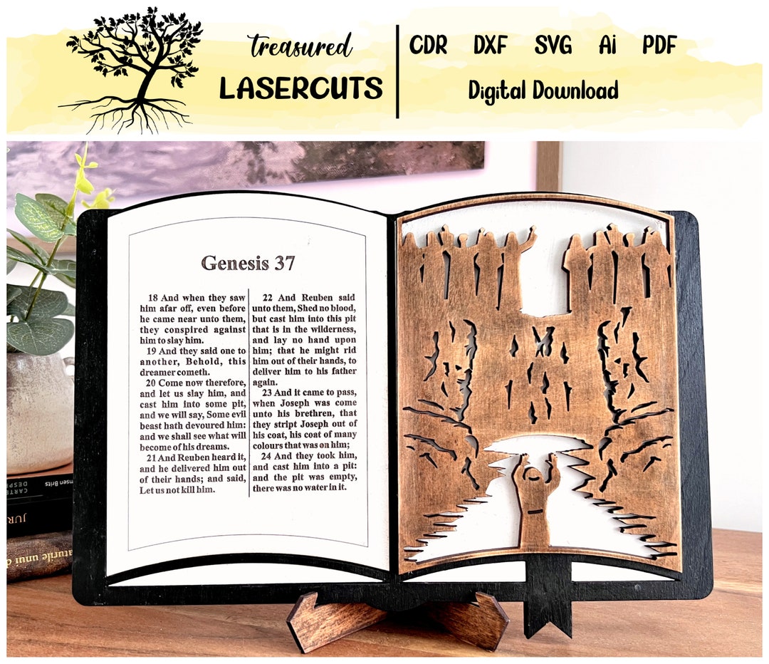 Joseph Thrown Into the Pit Bible Add On, Bible Display Svg, Bible ...