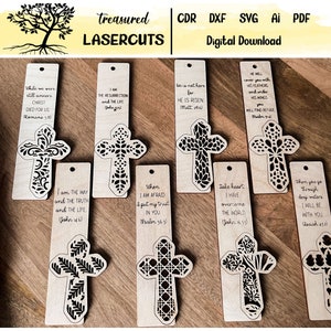 Religious Bookmark SVG, Easter Bookmark Design Bundle, SCORED File, Dxf ...