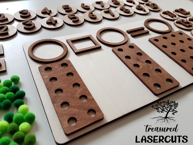 Math Game Lasercut Files Cdr Dxf Svg, Educational Game for Adding ...