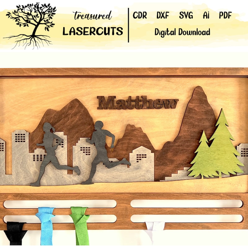 Lasercut Medal Hanger - Etsy