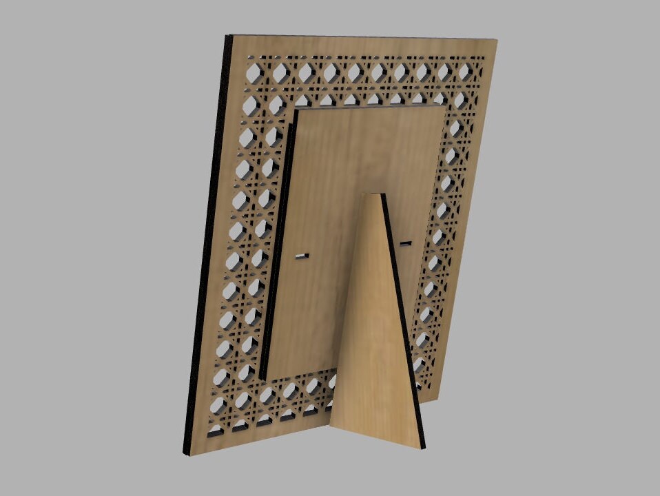 Rattan Photo Frame Bundle 3 Sizes Cane Pattern Frame - Etsy