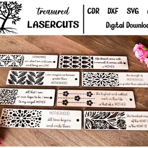 Bookmark SVG Bundle 37 Designs Scored/engraved File, Dxf, Pdf, Cdr, Ai ...