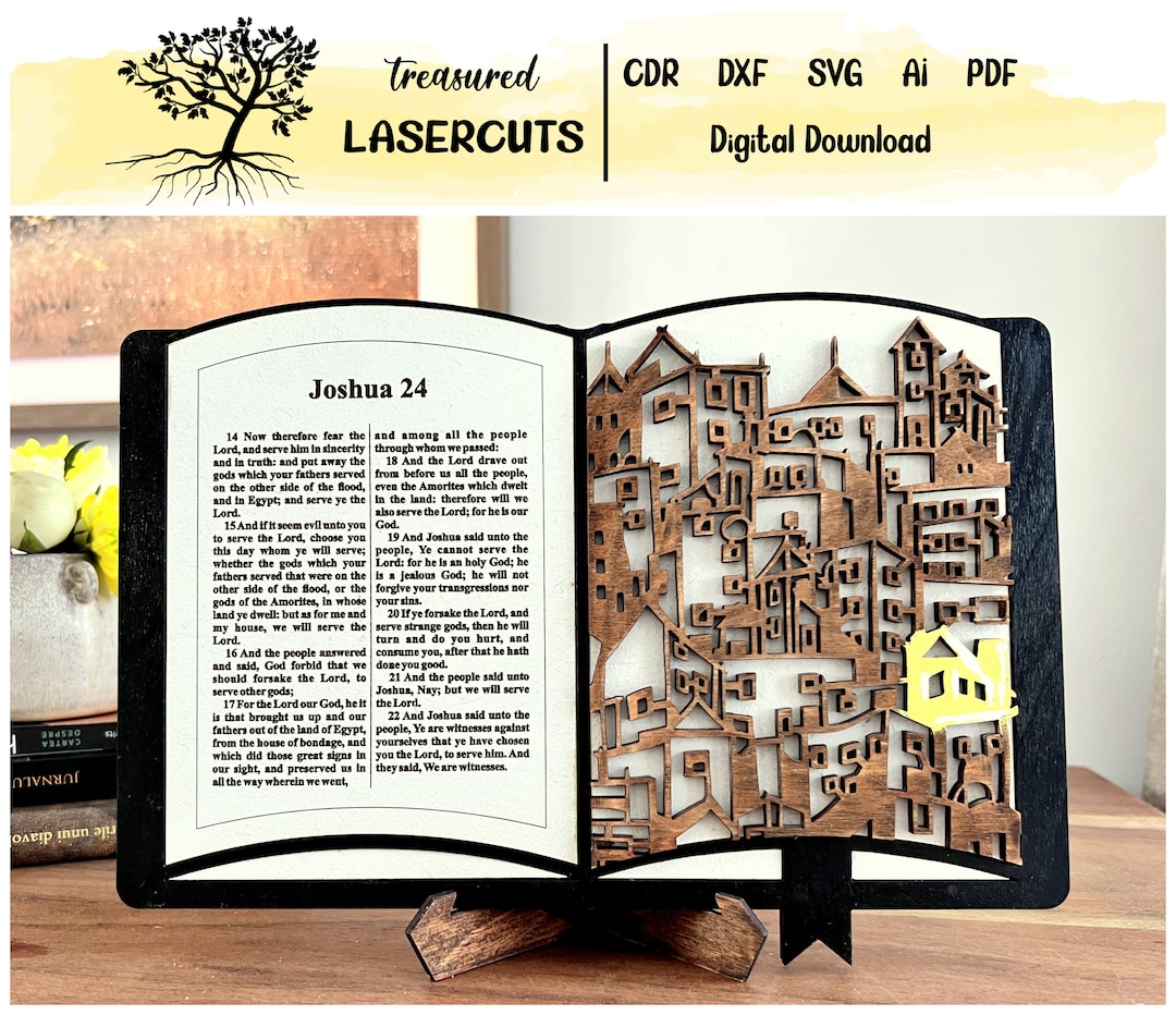 As for Me and My House Bible Add On, Bible Display Svg, Bible ...