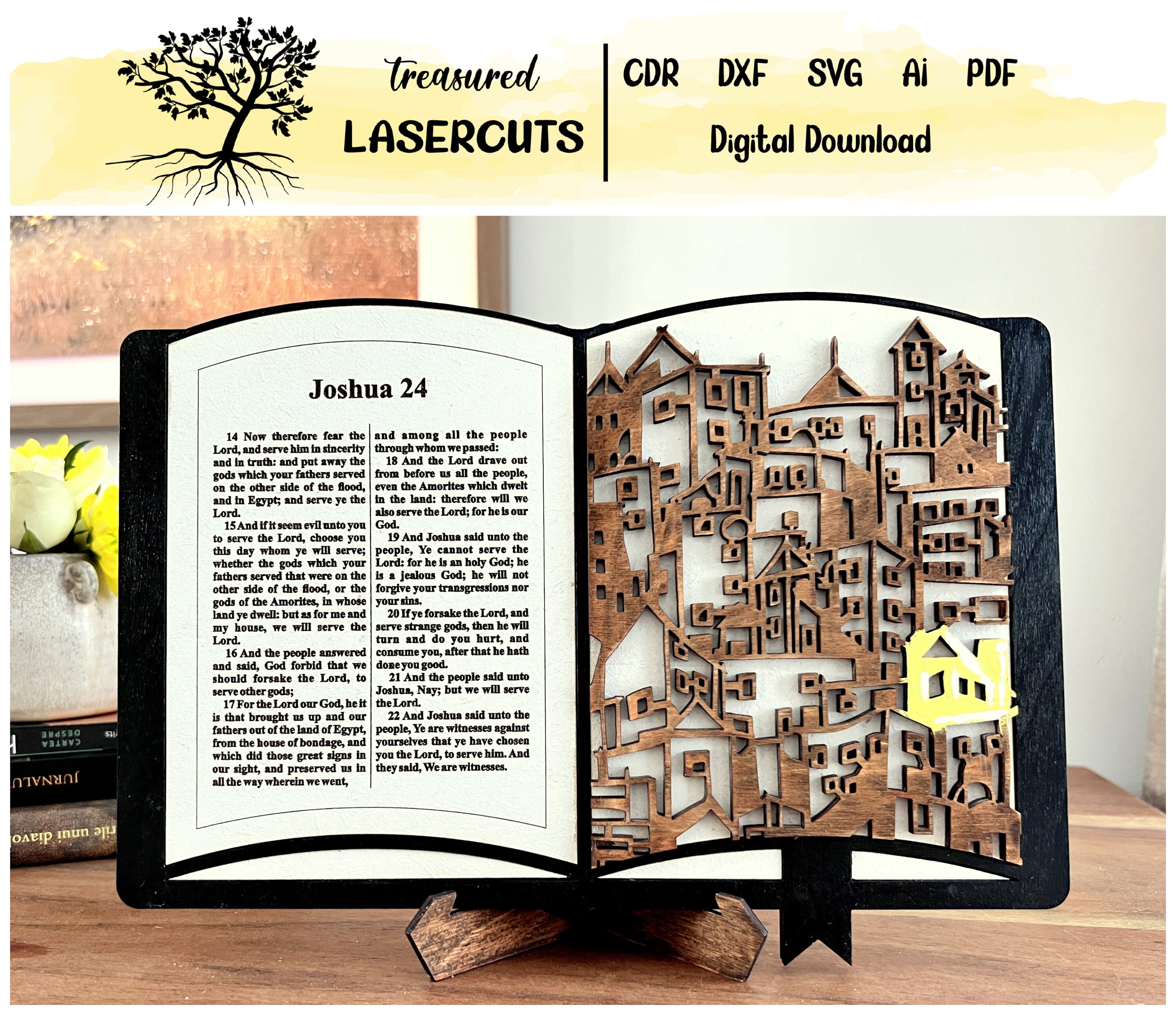 As for Me and My House Bible Add On, Bible Display Svg, Bible ...