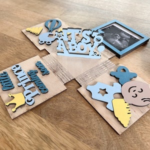 Gender Reveal Explosion Box SVG, Gender Reveal Surprise Box Svg, Gender ...