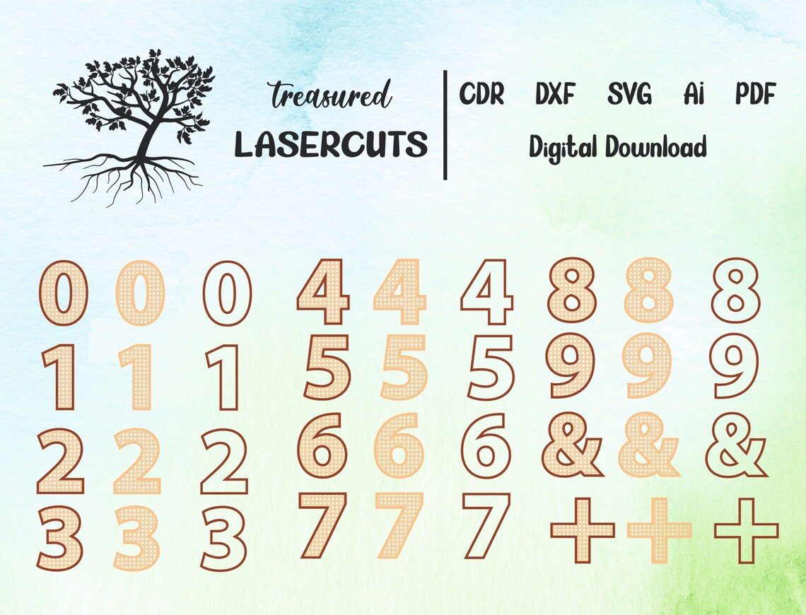 Rattan Alphabet and Numbers Cane (digital Files) - ALPHABET - 26 ...