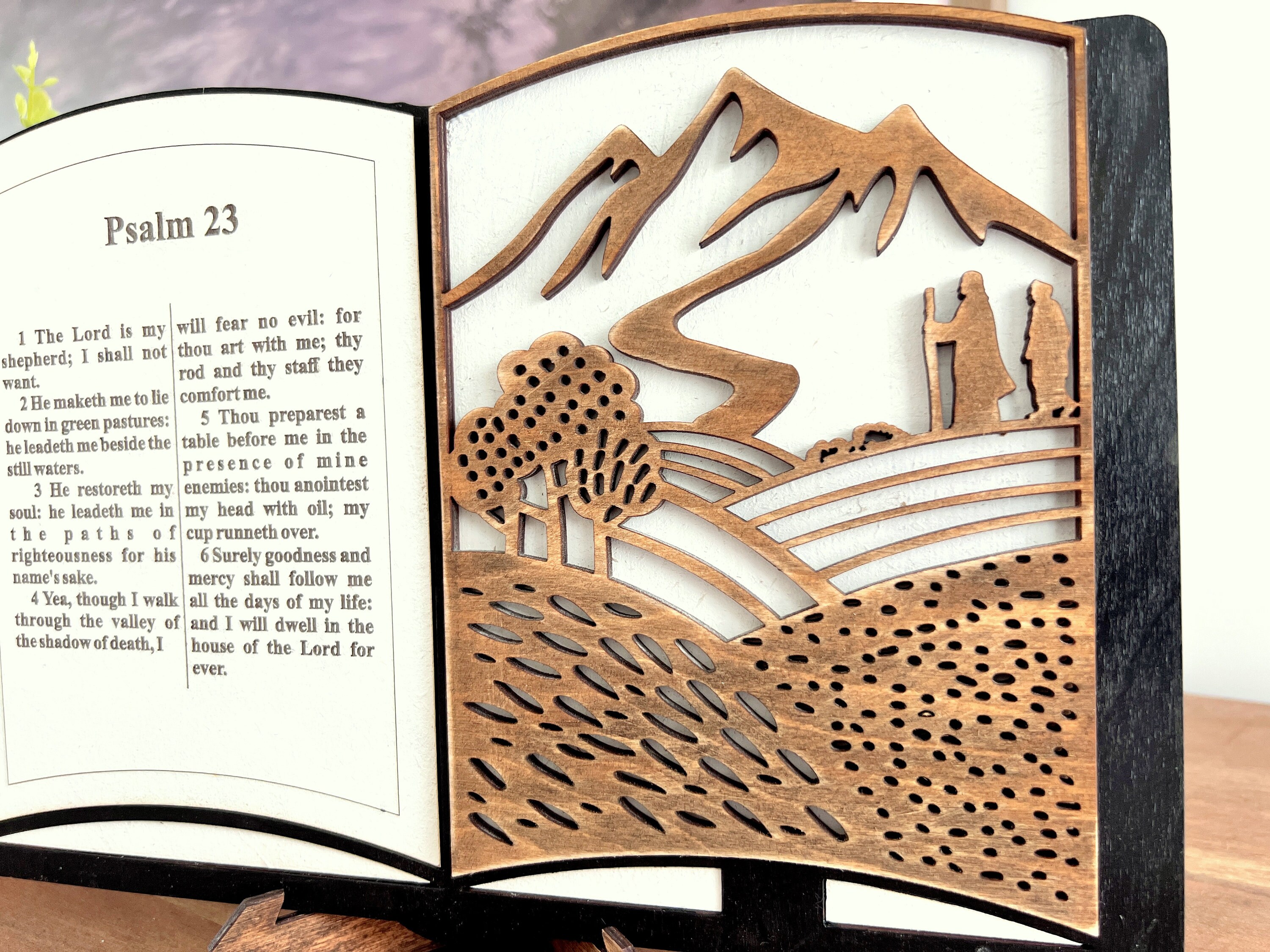 Psalm 23 Bible Add On, Bible Display Svg, Bible Decoration ...