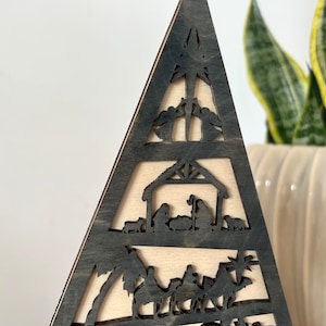 Nativity Christmas Tree SVG, Christmas Tree Svg, Christmas Story Svg ...