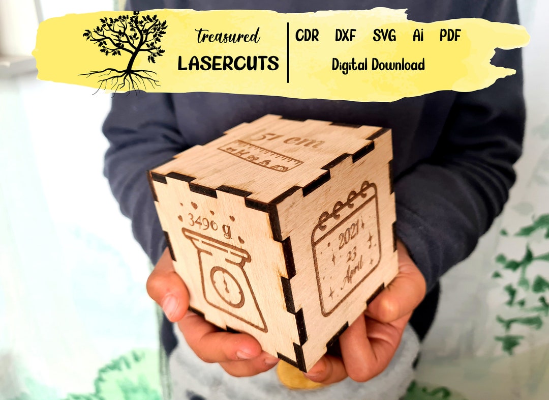 Baby Announcement Stats Cube Photo Prop SVG / Birthsign Design / Birth ...