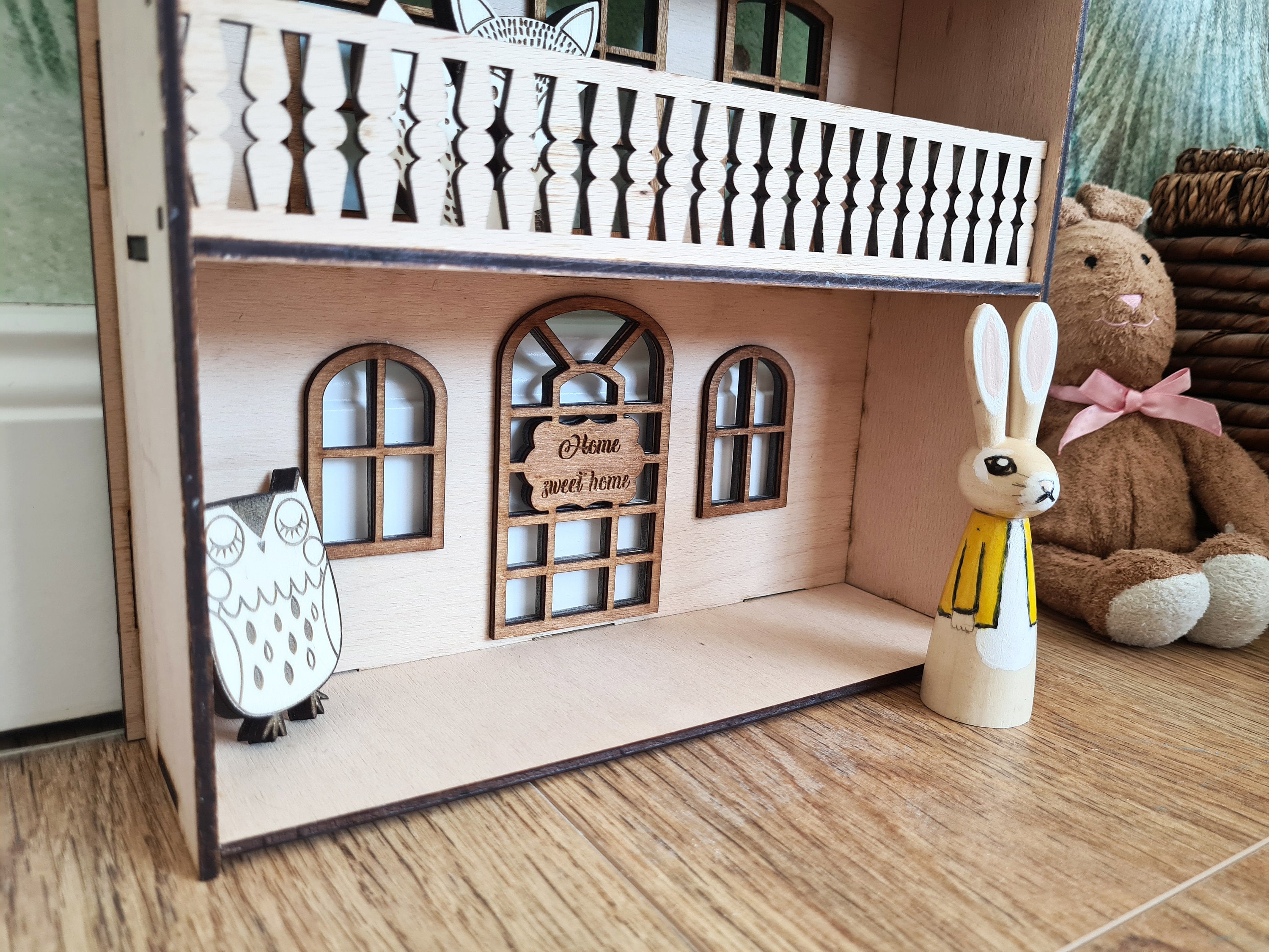 Doll House Shelf Laser Cut Plan, Miniatures, Project, CNC, Laser File ...