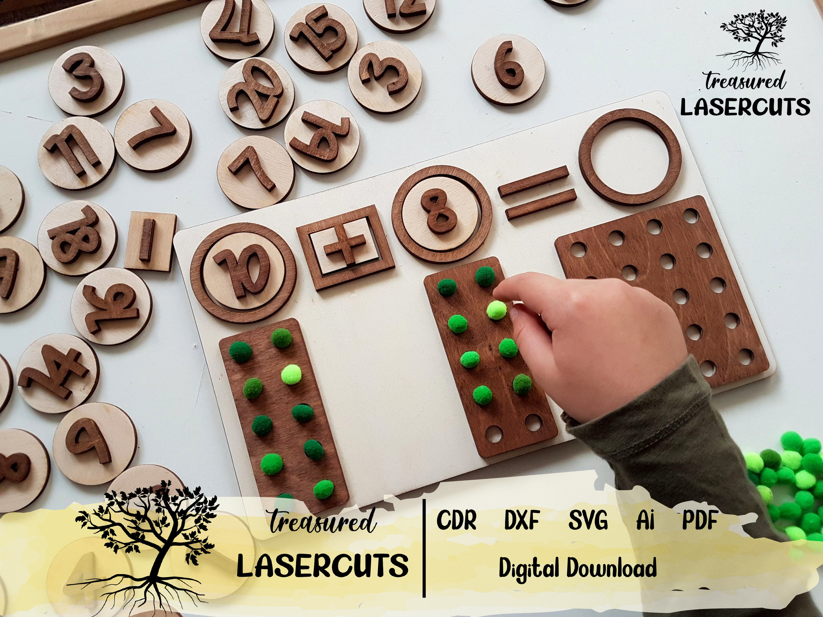 Math Game Lasercut Files Cdr Dxf Svg Educational Game for - Etsy Australia