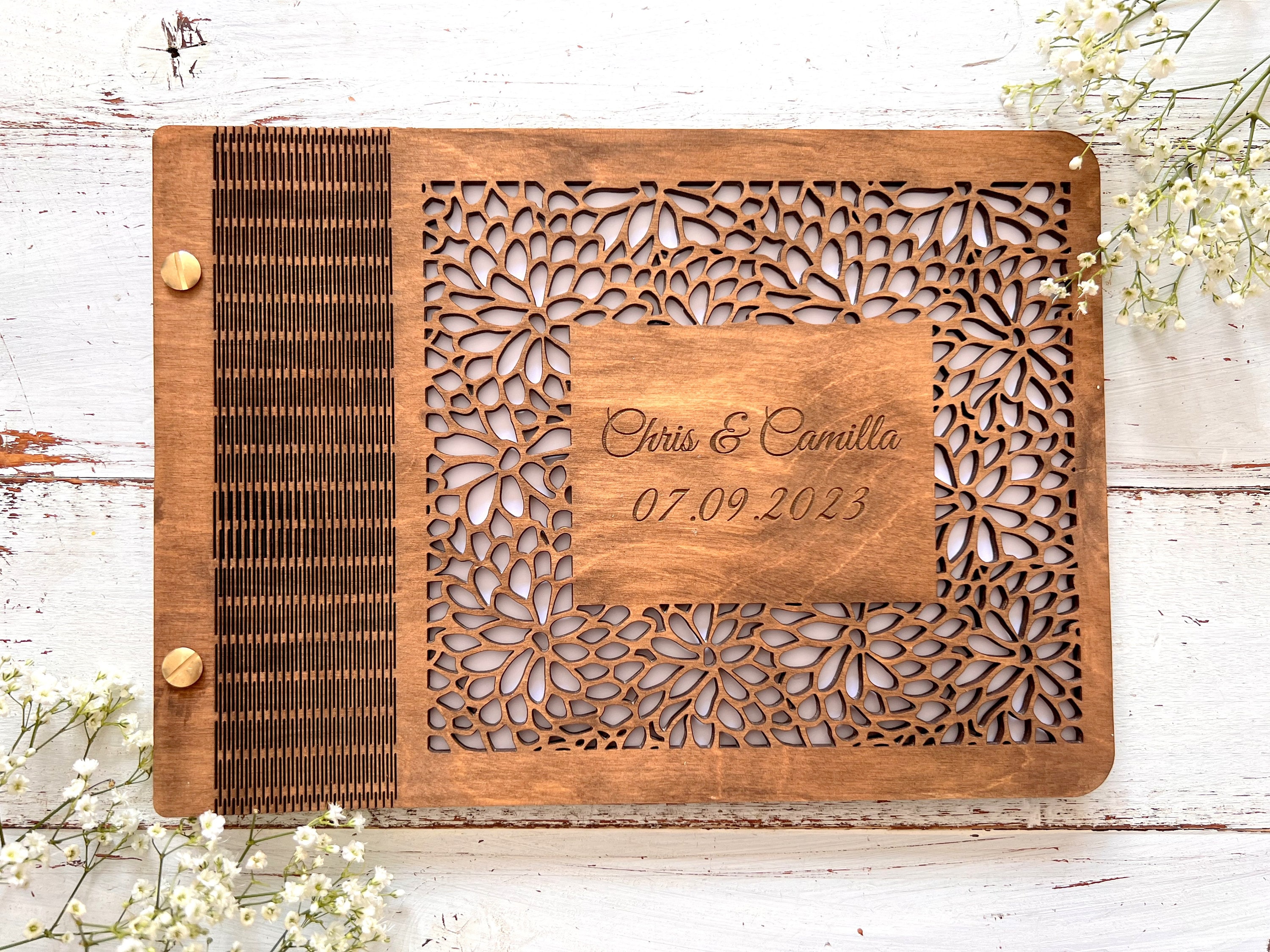 Guest Book Cover SVG, Book Cover SVG, Wedding Guest Book Cover Svg ...