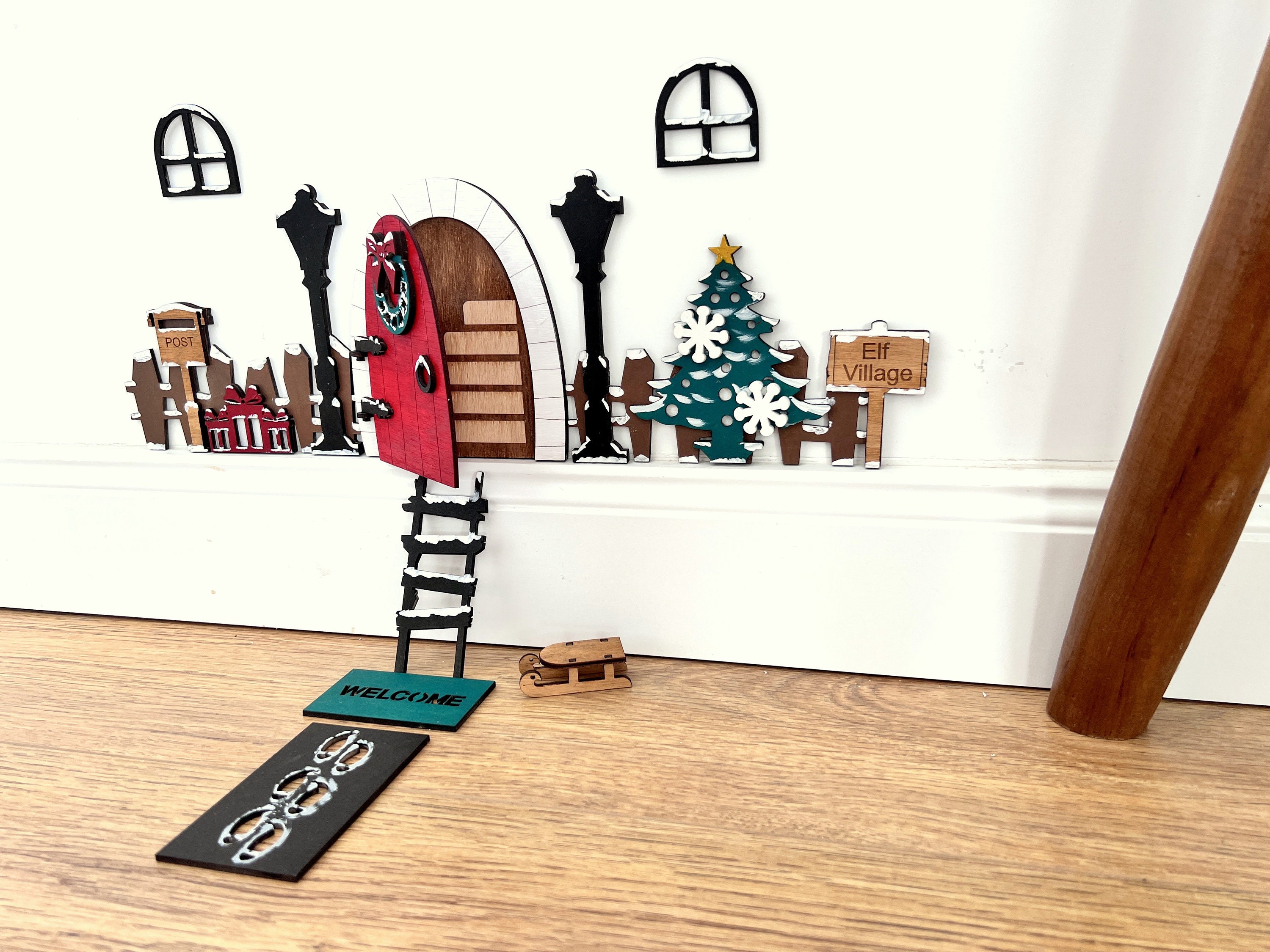 Elf Door SVG, Elf Door Laser Cut File, Christmas Elf Door SVG ...
