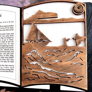 Peter Sinking Bible Add On, Bible Display Svg, Bible Decoration ...