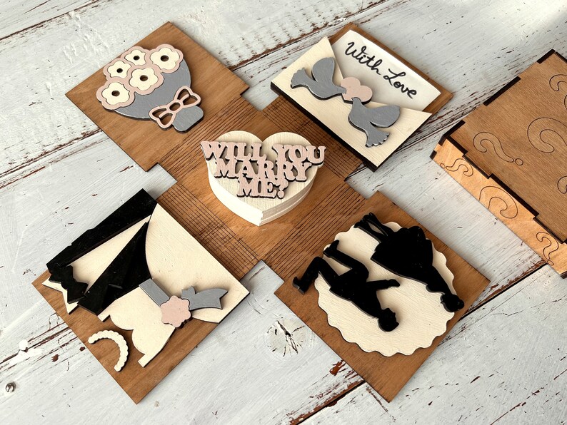 Marry Me Explosion Box Svg Marriage Proposal Svg Wedding - Etsy