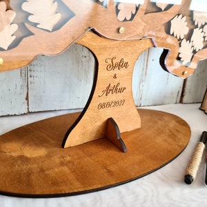Tree Shaped Wedding Guest Book Dropbox Digital Design - SVG PDF CDR Dxf ...