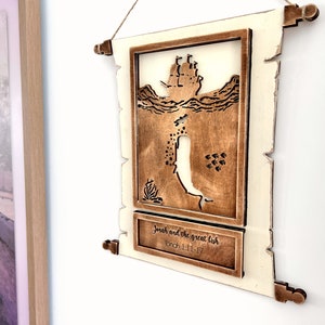 Jonah and the Fish Scroll Add On, Religious Display Svg, Scroll ...