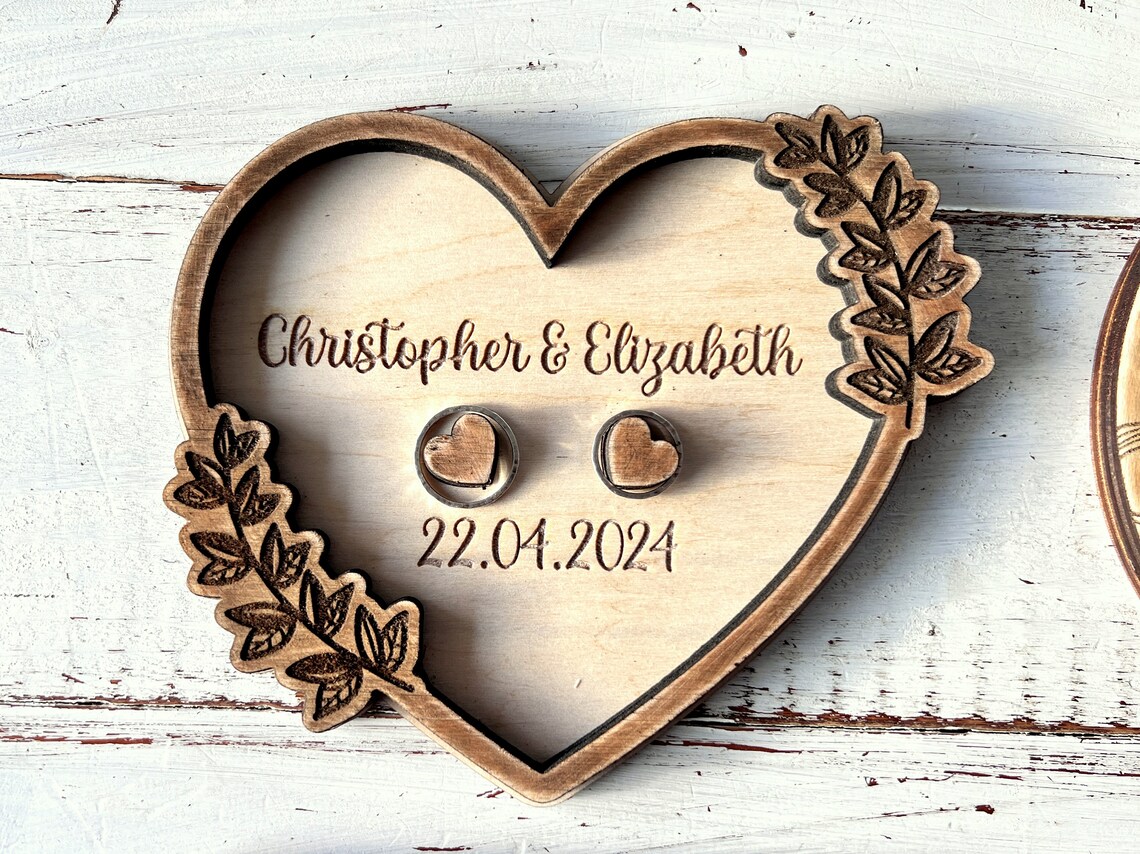 Ring Holder SVG, Wedding Ring Plate Svg, Ring Holder Dish Svg, Ring ...