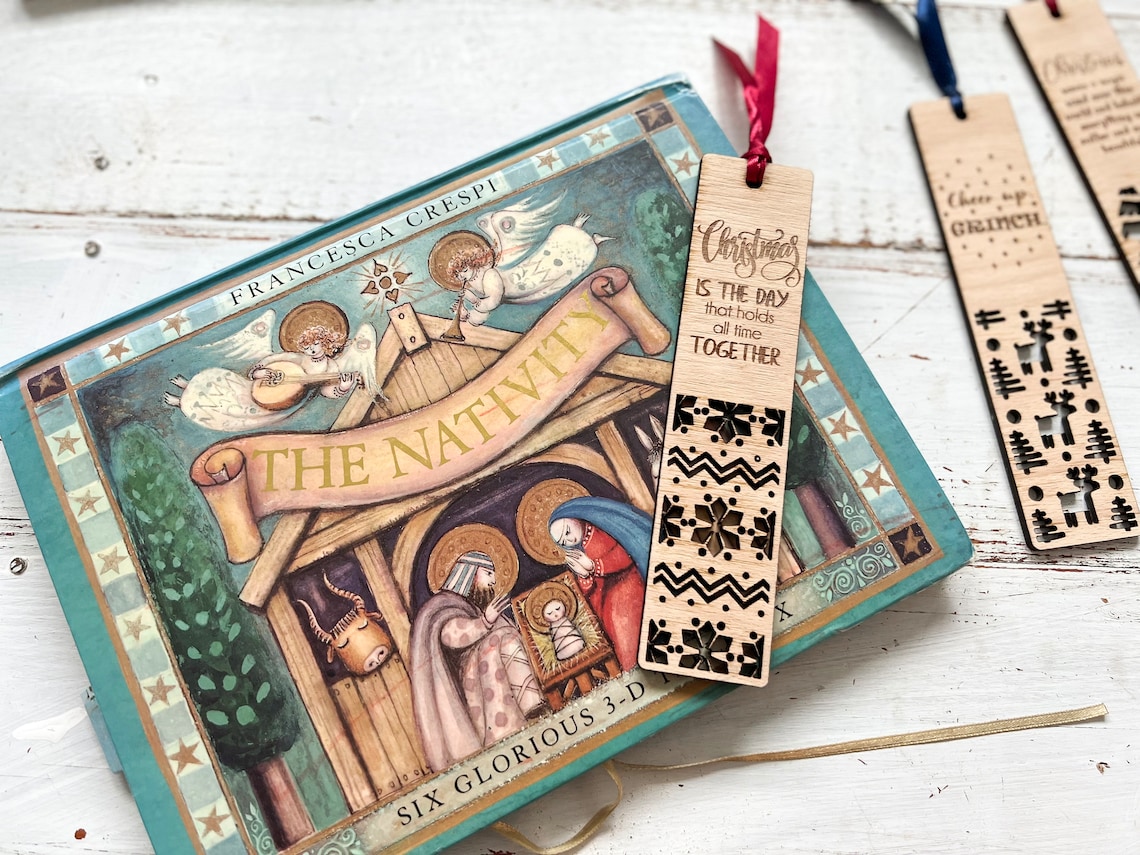 Mega Christmas Bookmark Bundle Lasercut File Svg Dxf Pdf - Etsy