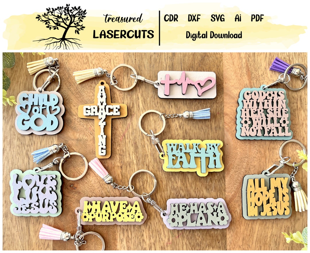 Religious Keychain Svg, Religious Gift Svg, Religious Keychain Laser ...