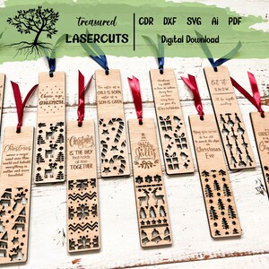 Bookmark SVG Bundle 37 Designs Scored/engraved File, Dxf, Pdf, Cdr, Ai ...